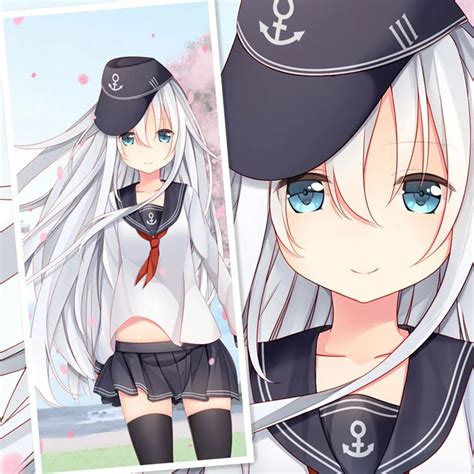 45x95cm Kantai Collection Kancolle Cameltoe Verniy Hibiki Cartoon Anime