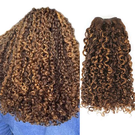 12a Grade Pixie Curl Super Double Drawn Raw Human Hair Bundles Weft Remy Hair Extensions Human