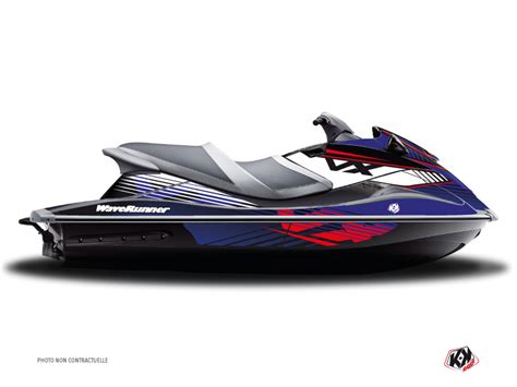 Yamaha VXR VXS Jet Ski Flow Graphic Kit Red Kutvek Kit Graphik