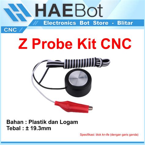 Jual [haebot] Z Probe Kit Cnc Touch Zero Probing Module Milling Router Plate Axis Referensi