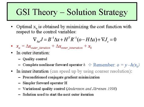 Introduction To Gridpoint Statistical Interpolation Gsi Build And