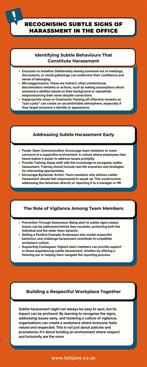 Recognising Subtle Signs Of Harassment In The Office Pdf