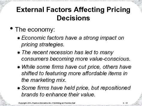 Pricing Understanding And Capturing Customer Value Chapter 9