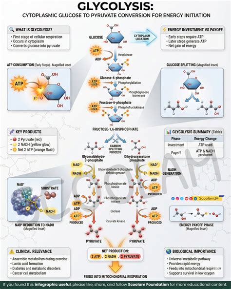 Scoolam Glycolysis First Step Of Cellular Respiration Glycolysis Is