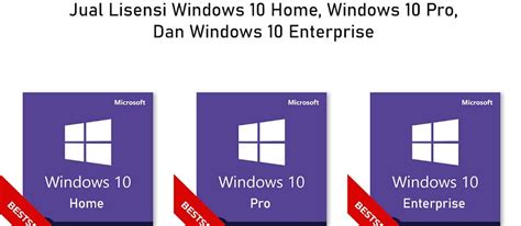 Jual Lisensi Windows 10 Home Pro Enterprise Original Bukan KMS
