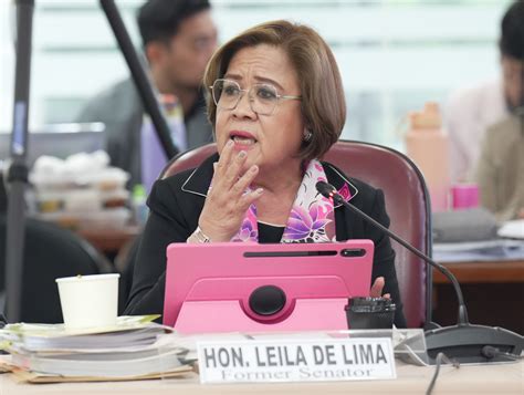 De Lima Duterte Drug War Modeled After His Notorious ‘davao Death Squad
