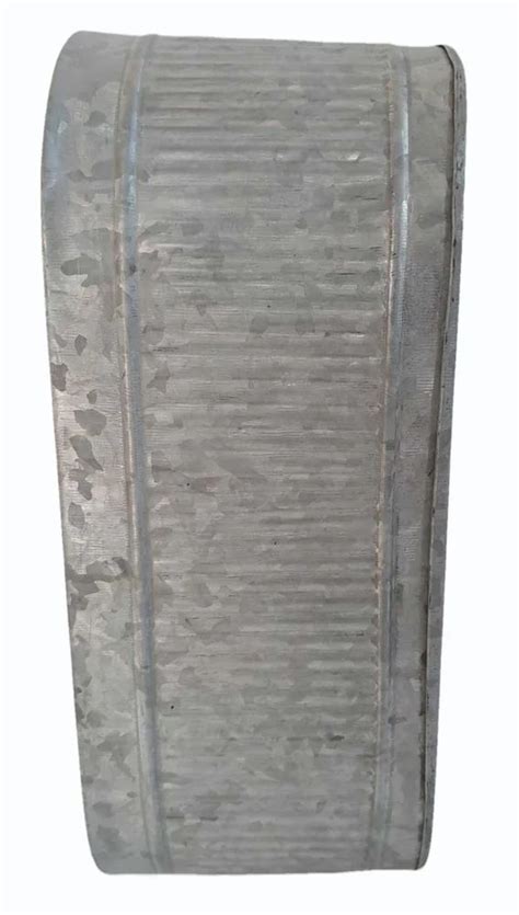 Gray Rectangular Galvanized Iron Planter For Balcony Size 14x65x4