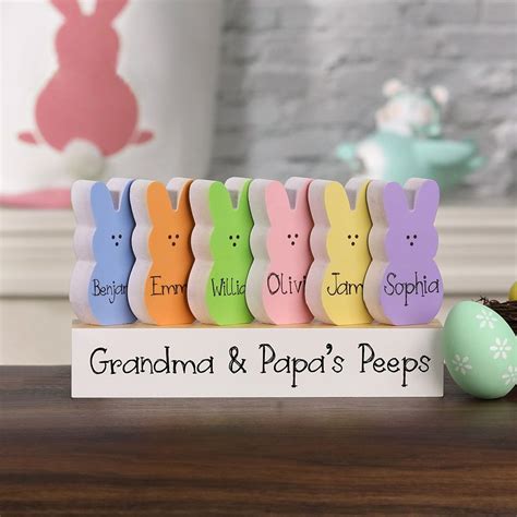 Personalized Bunny Name Wood And Pvc Easter Decoration Set Callie Easter Crafts Diy Easter