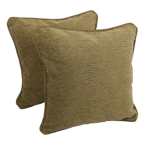 Blazing Needles Chenille Reversible Throw Pillow And Reviews Wayfair