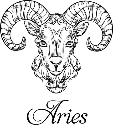 Aries Sign Drawings