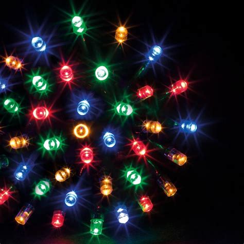 Guirlande lumineuse 20 m 200 LED câble vert Timer Multicolore