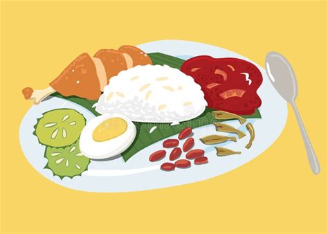 Nasi Lemak Stock Illustrations 178 Nasi Lemak Stock Illustrations