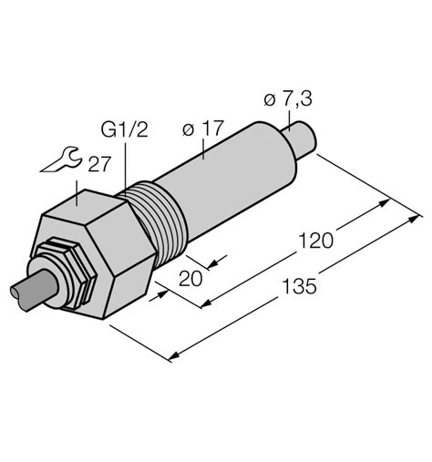 Flow Monitoring Immersion Sensor Without Integrated Processor Fcs G1 2a4 Na L120