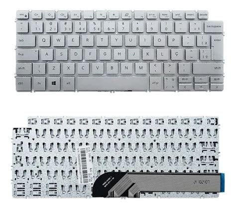 Teclado Para Dell Inspiron 14 5490 5494 5494 Prata Abnt2