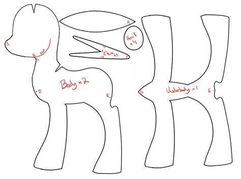 Mlp Plush Patterns V 1 By Funoccorono On Deviantart