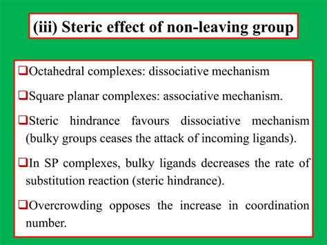 Part 2 Substitution Reactions In Square Planar Complexes Factors Pptx