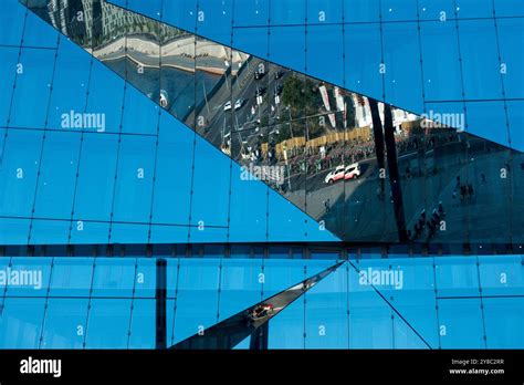 Cube Berlin Germany Europe Modern Architecture Glass Facade Building Office Shapes Lines