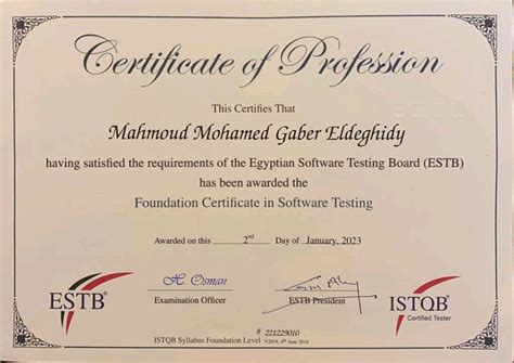 Mahmoud Eldeghidy On Linkedin Istqb Softwaretesting Certification Iti 43 Comments