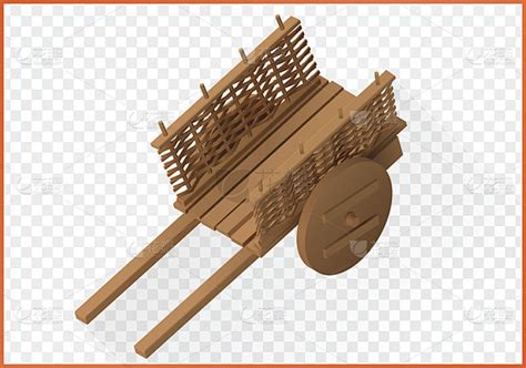 木轮手推车等距矢量3d图片其他图片图片素材 花瓣网