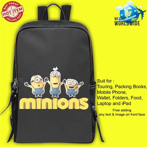 1 Minions Despicable Me Mib Backpack Bags