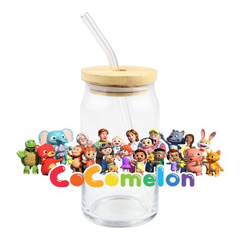 Coco Melon Uv Dtf 16 Oz Cup Wrap Curly Vine Design Co