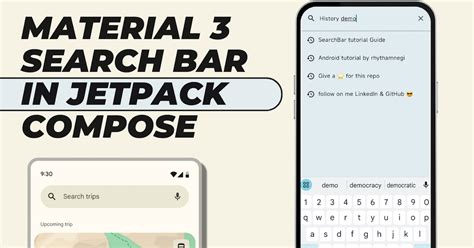 Material 3 Search Bar In Jetpack Compose Android Example