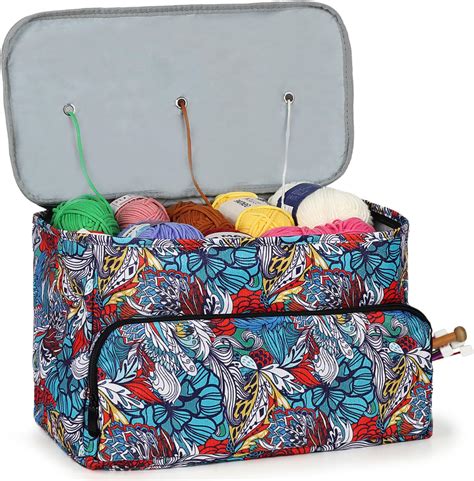 Aeelike Knitting Bags And Knitting Organizers Yarn Bag With Hole