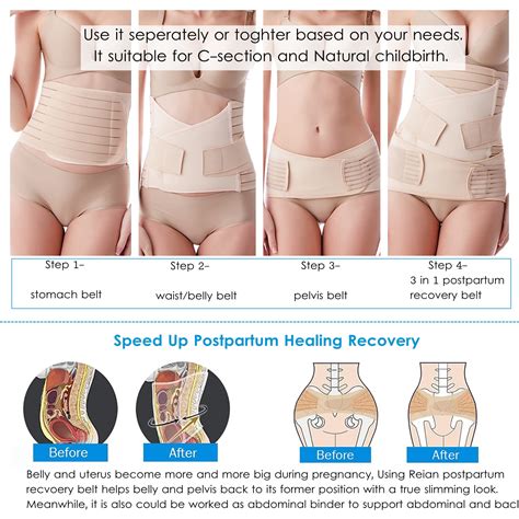 Tirain 3 In 1 Postpartum Belly Support Recovery Bellywaistpelvis Belt