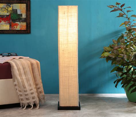 Buy Black Square Metal Floor Lamps White Online In India At Best