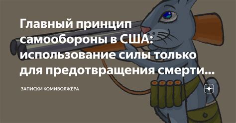 Главный принцип самообороны в США использование силы только для