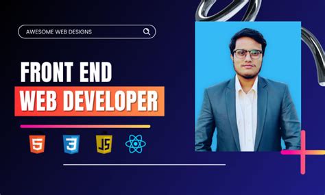 Be Your Frontend Developer In Html Css React Js By Mrwebwizard12 Fiverr