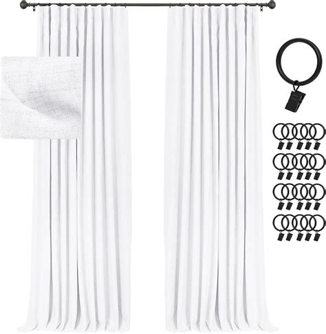 100 Blackout Curtains For Bedroom Black Out Curtains 84 Inch Long