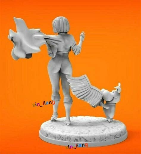 28cm Bare Velma And Ghost 3d Print Figure Gk Model Kit Unpainted