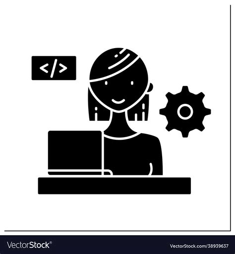 Software Programmer Icon Software Engineer Rgb Color Icon