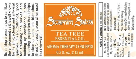 Tea Tree Essential Oil Swarnimsatva
