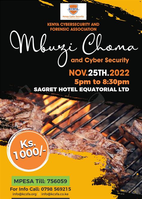 Kenya Cybersecurity And Forensics Association Kcsfa On Twitter Cyber Mbuzi Choma Later Today