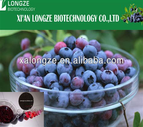 Natural Bilberry Blueberry Bilberry Extract Anthocyanins China Longze Price Supplier Food