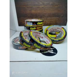 Jual Lakban Kain Jilid Hitam Isolasi Tape Cloth NACHI 1 Inch X 12