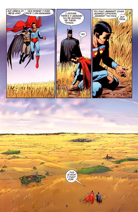 Comic Excerpt Superman Has Simple Goals Batman And Superman Worlds Finest 7 Rsuperman