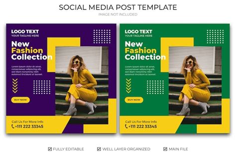 Plantilla De Banner De Publicación De Redes Sociales De Moda Vector