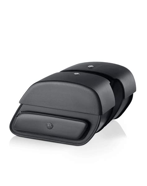 32l Pantheon Large Hard Mount Shock Cutout Saddlebags For Harley Dyna