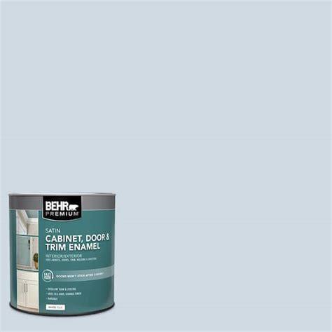 Behr Premium 1 Qt S520 1 Pale Cornflower Satin Enamel Interior