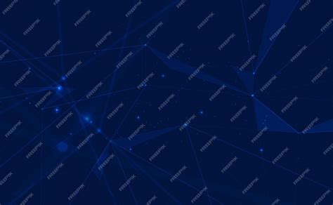 Premium Vector Connected Polygons Plexus Background