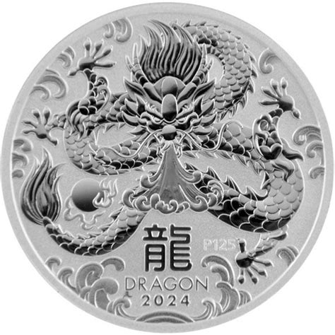 1 Oz Silber Australien Lunar III Drache 2024 Welt Der Numismatik