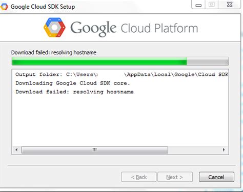 Google Cloud Installation Hostname Unresolved Stack Overflow