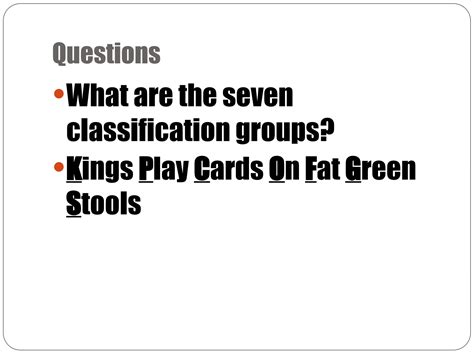 Classification Of Living Things And Diversity Ppt