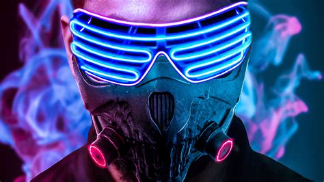 Neon Anonymous 4k Wallpapers Wallpaper Cave