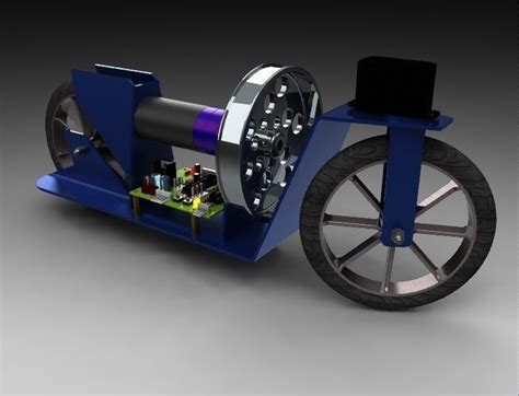 Self Balancing Bike Free 3d Model Cgtrader