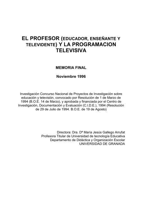Dir El Profesor Educador EnseÃ±ante Y Televidente Grupo De