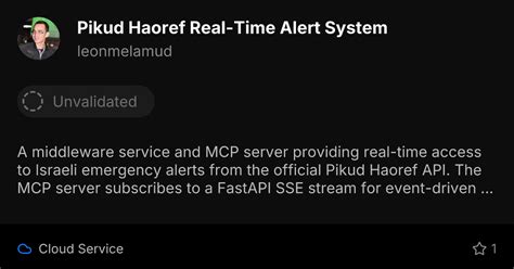 Pikud Haoref Real Time Alert System Lobehub